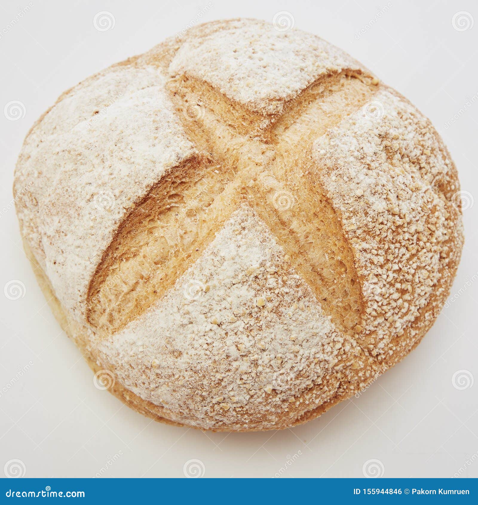 Pan Redondo Casero Tradicional Foto de archivo - Imagen de delicioso ...