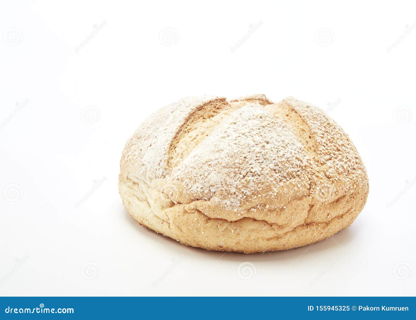 Pan Redondo Casero Tradicional Imagen de archivo - Imagen de desayuno ...