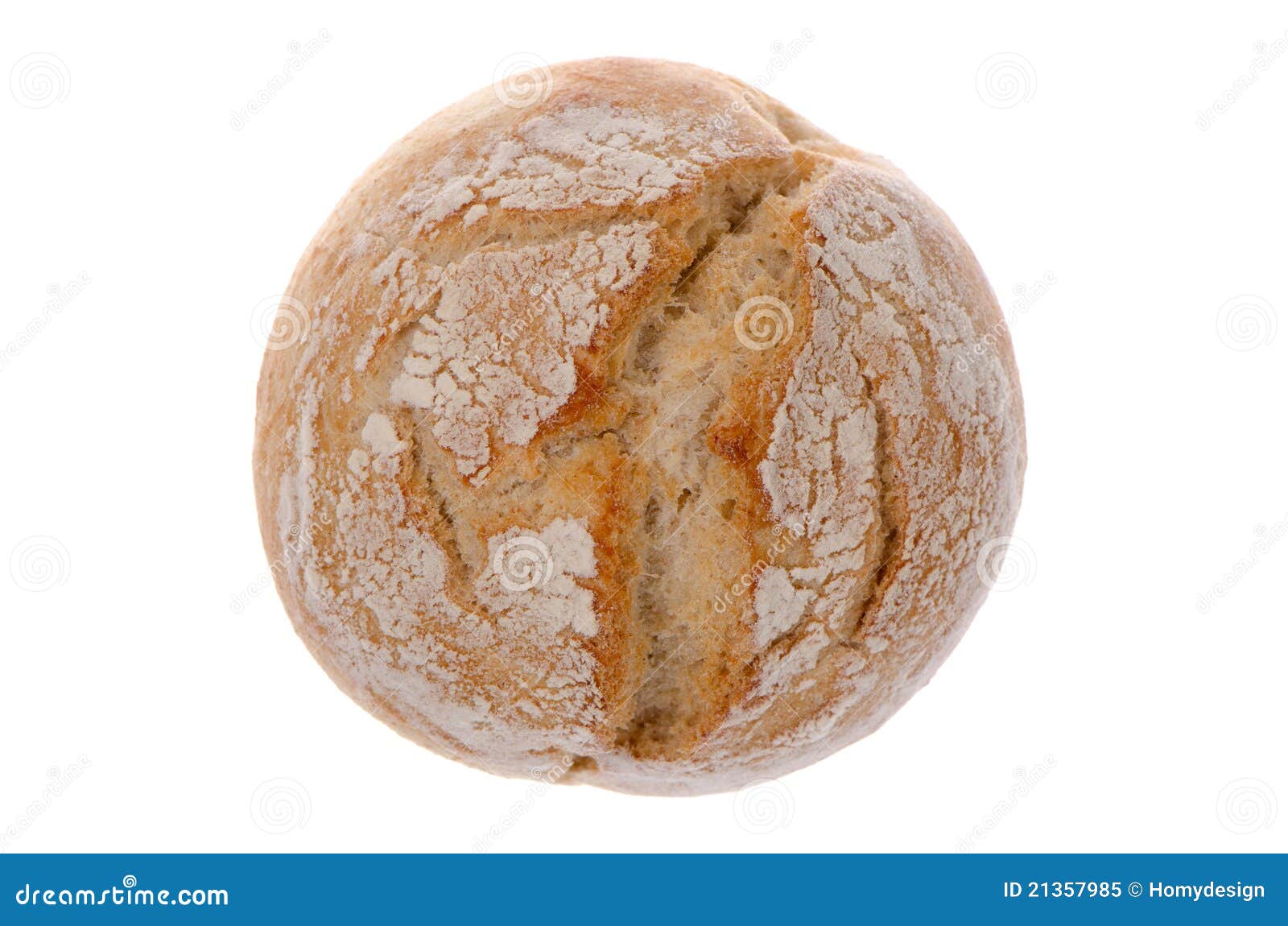 Pan Redondo Del Trigo Blanco Imagen de archivo - Imagen de aislado ...