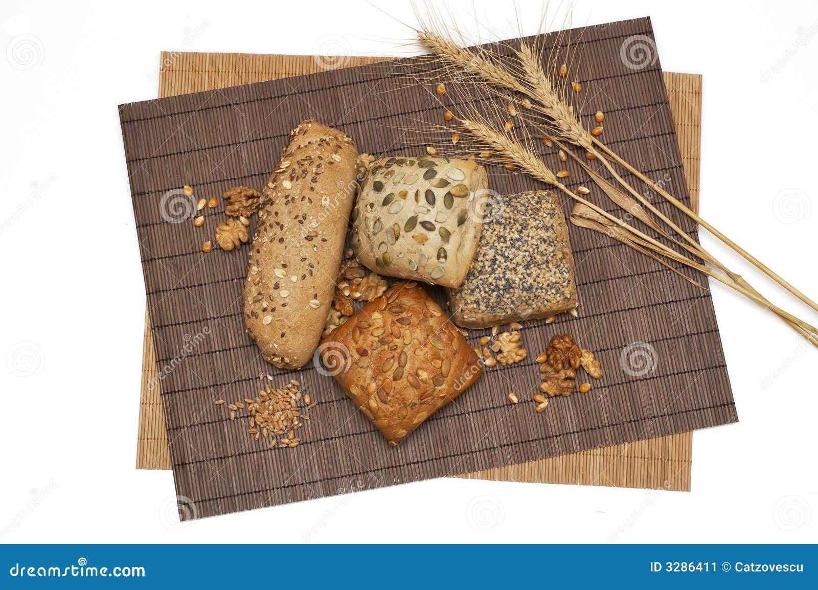 Pan sano de la fibra imagen de archivo. Imagen de sabroso - 3286411