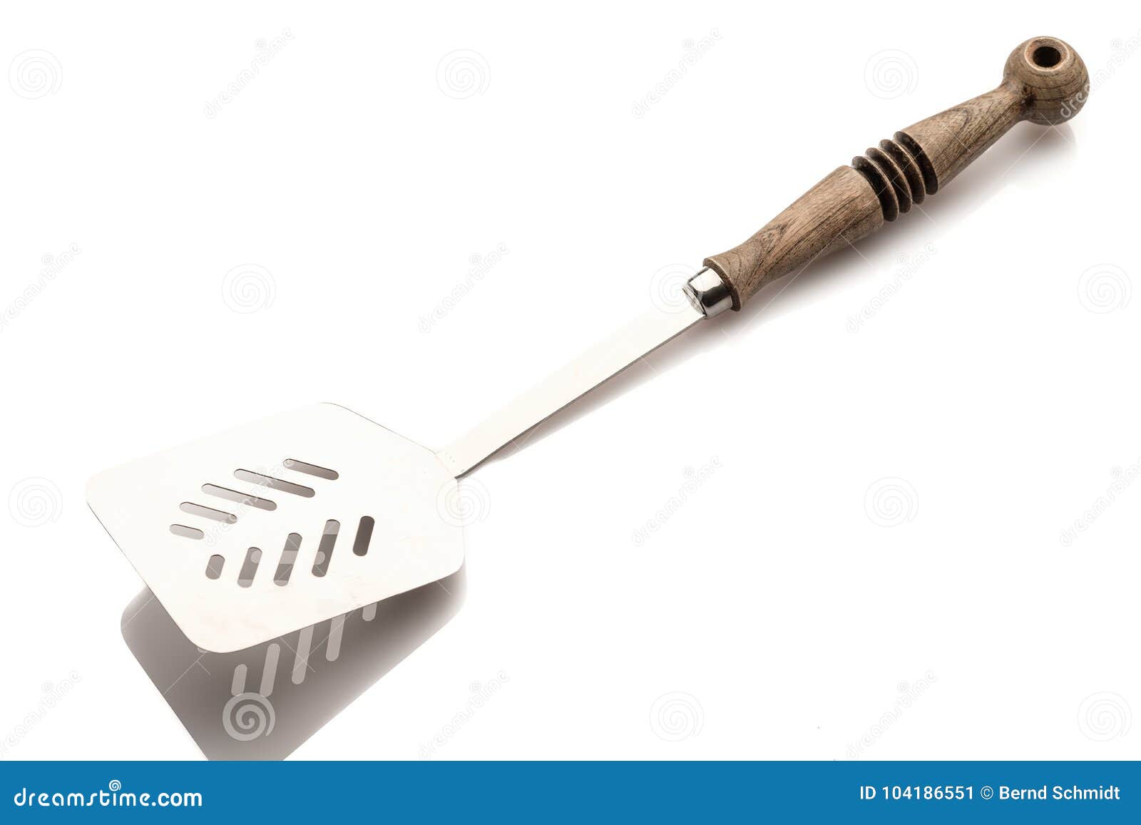 Pan Scraper with Metal and Wooden Grip Stock Image - Image of ...