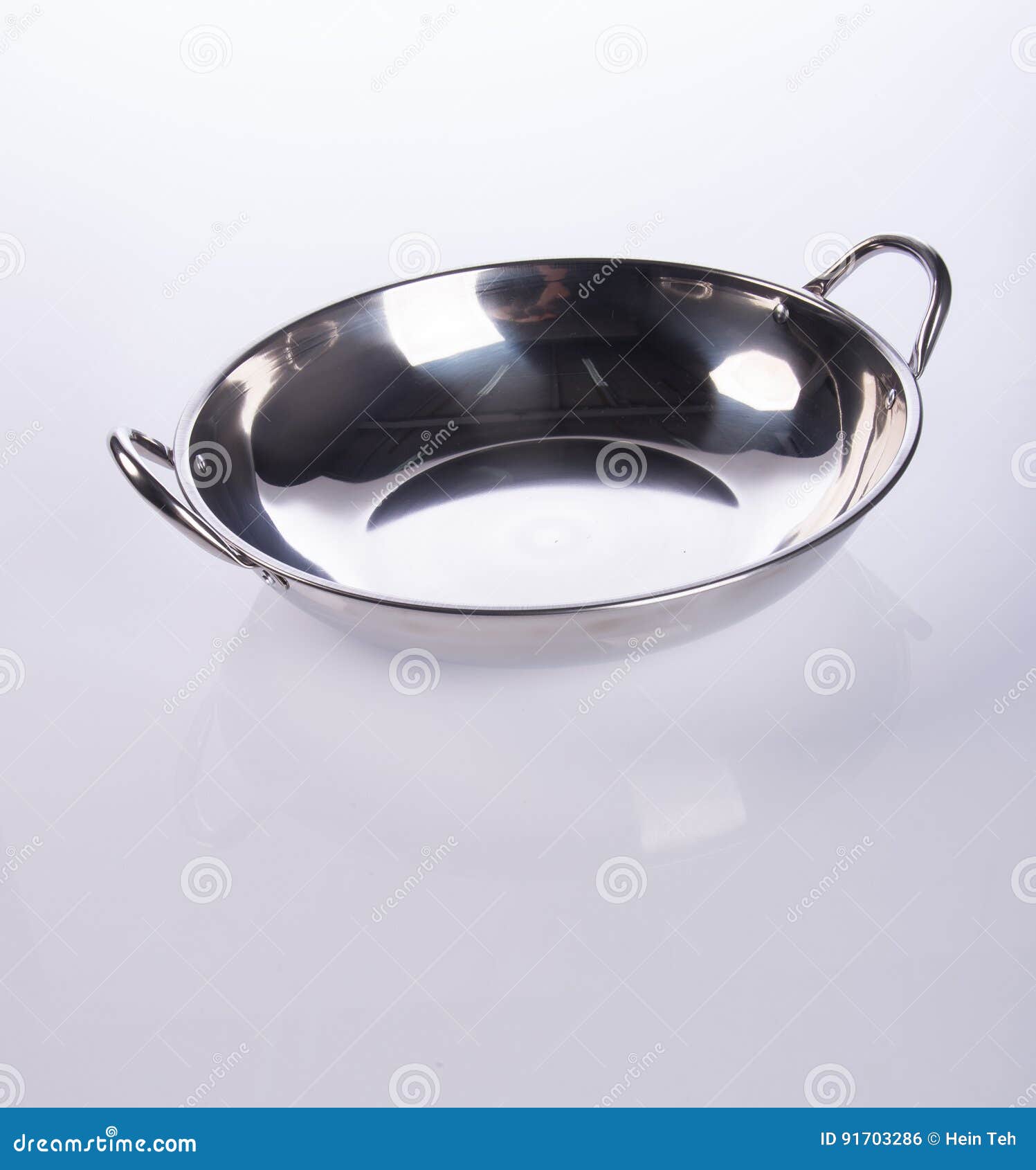 Pan or Stainless Steel Pan on Background. Stock Photo - Image of ...