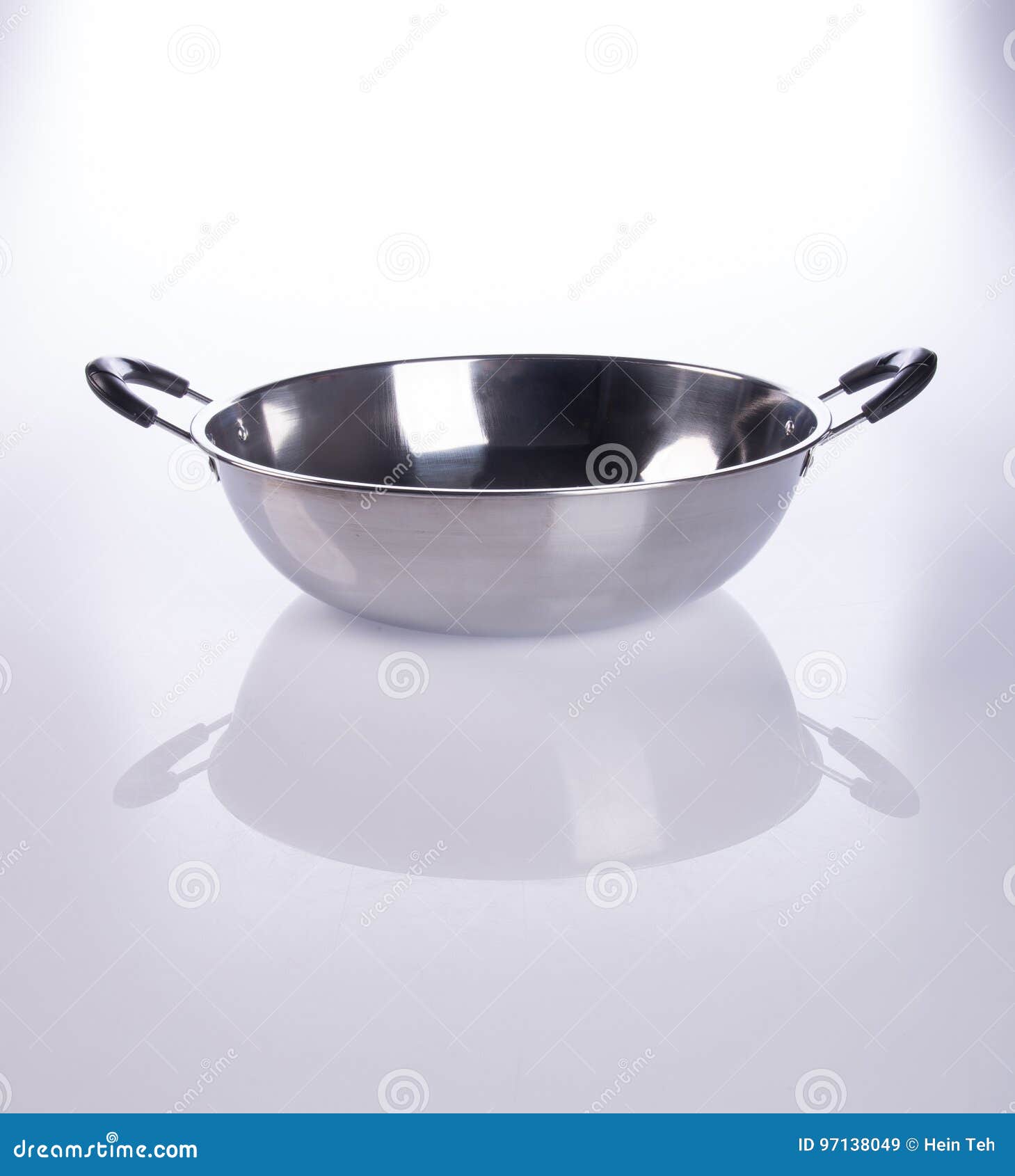 Pan or Stainless Steel Pan on Background. Stock Image - Image of ...