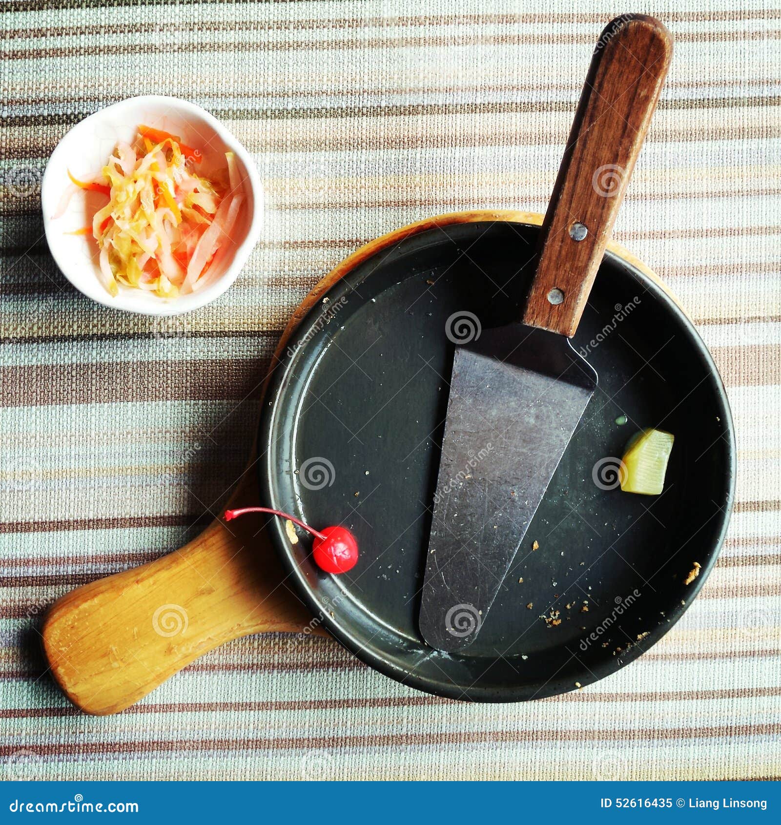 Pan on table stock image. Image of restaurant, life, brown - 52616435