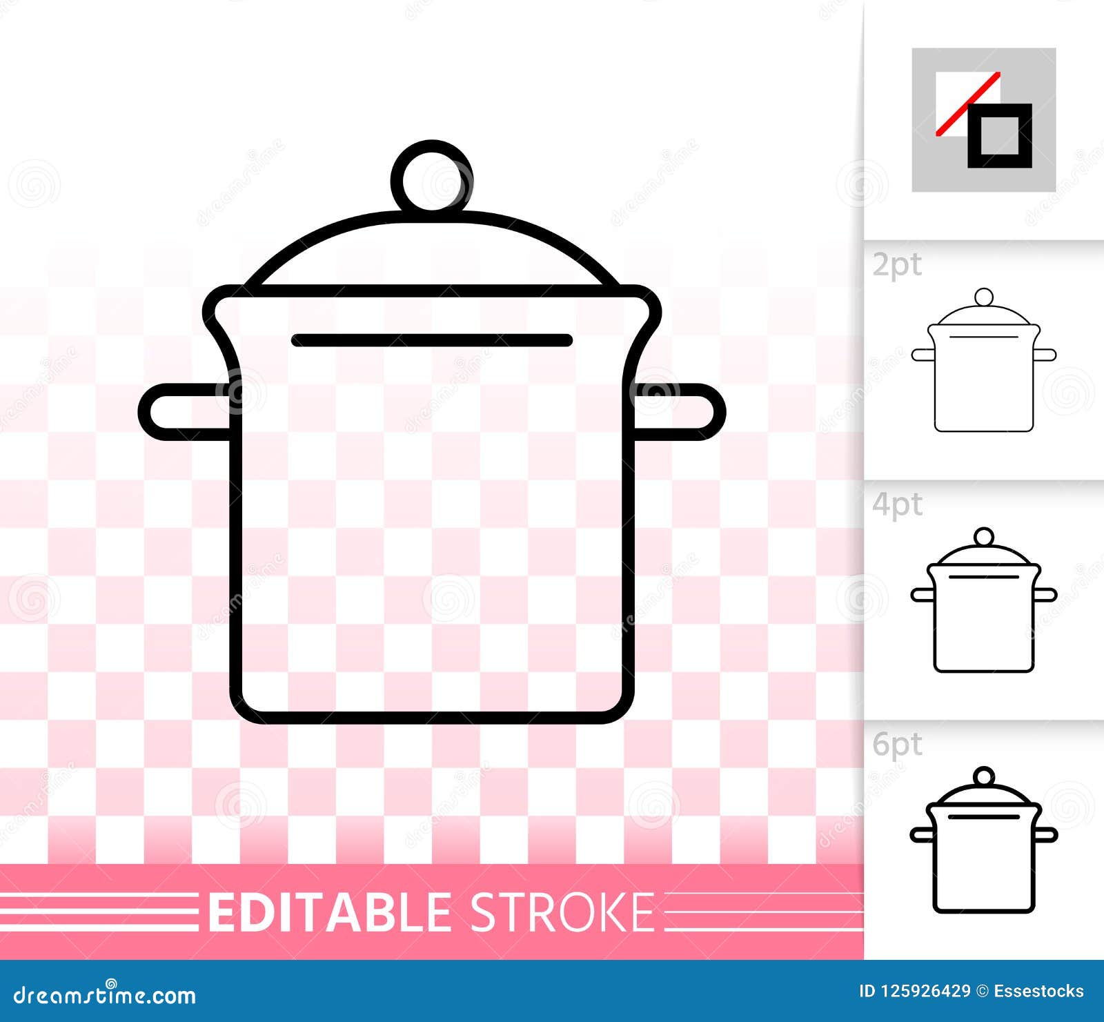 Pan Simple Black Line Vector Icon Stock Vector - Illustration of glyph ...