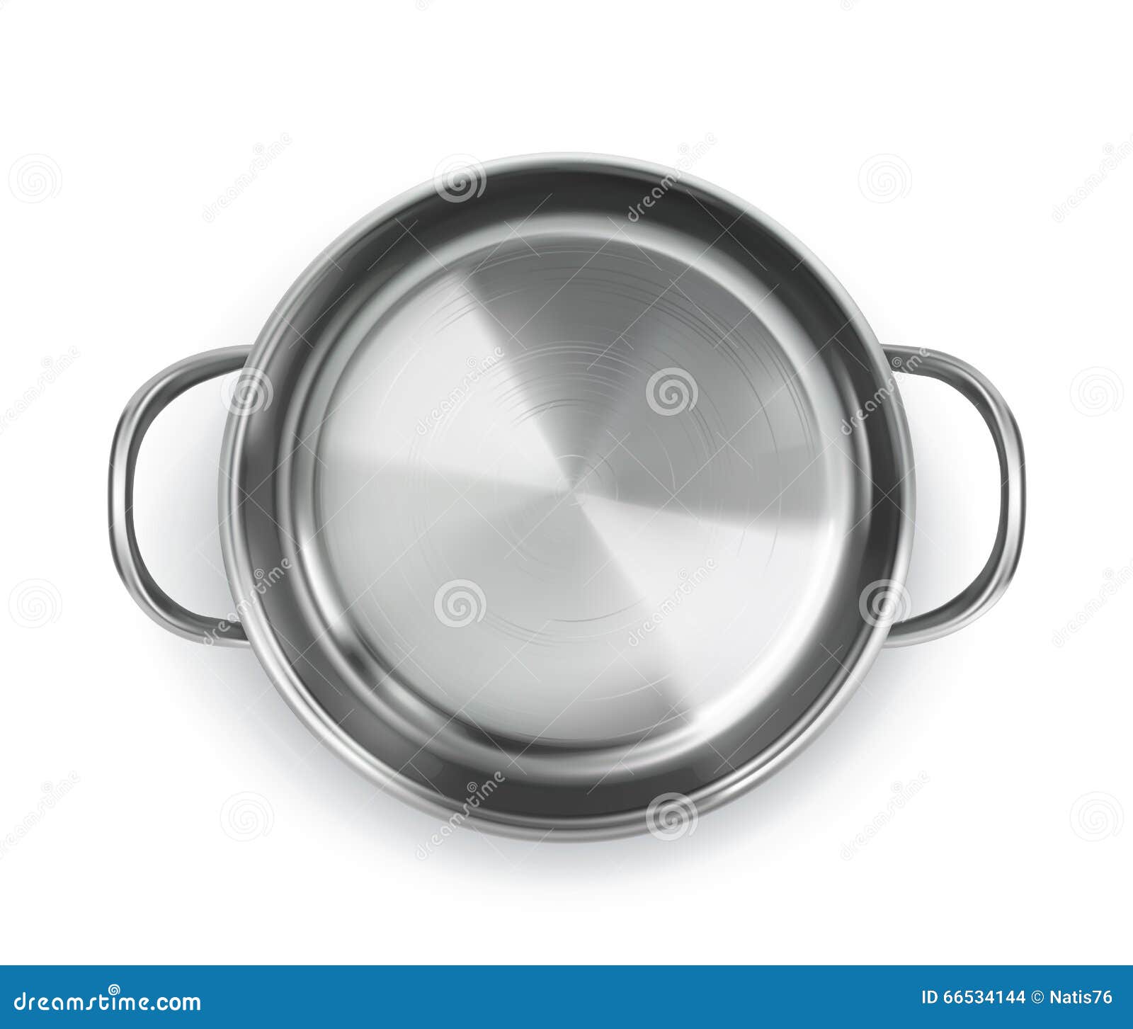 Pan, Top View Vector Object Stock Vector - Illustration of food, metal ...