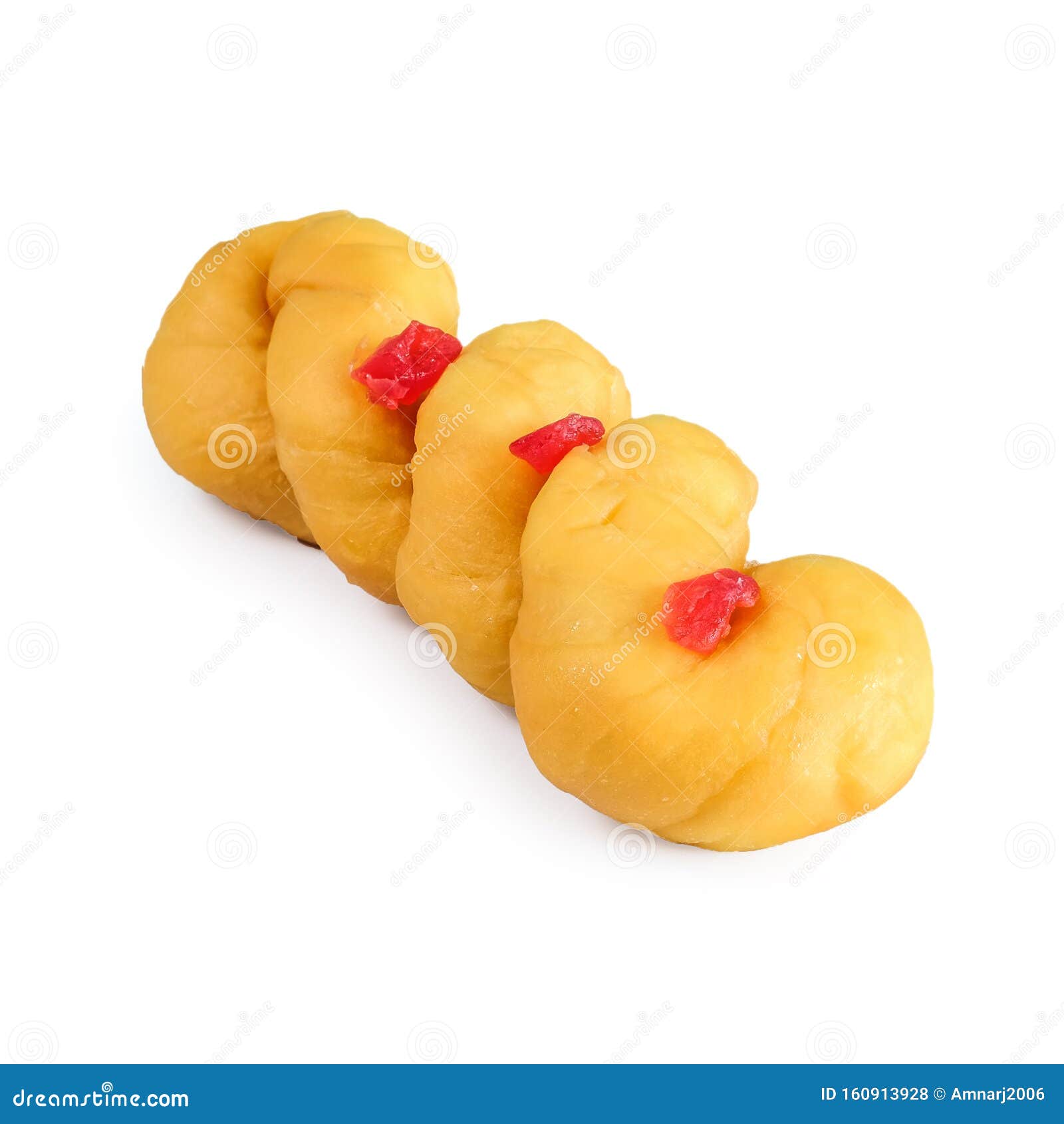 Pan Torcido Aislado En Fondo Blanco, Comida Foto de archivo - Imagen de ...