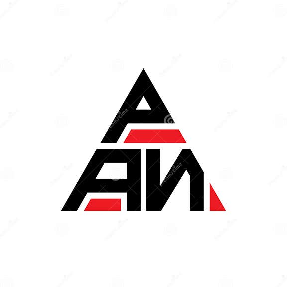 PAN Triangle Letter Logo Design with Triangle Shape. PAN Triangle Logo ...
