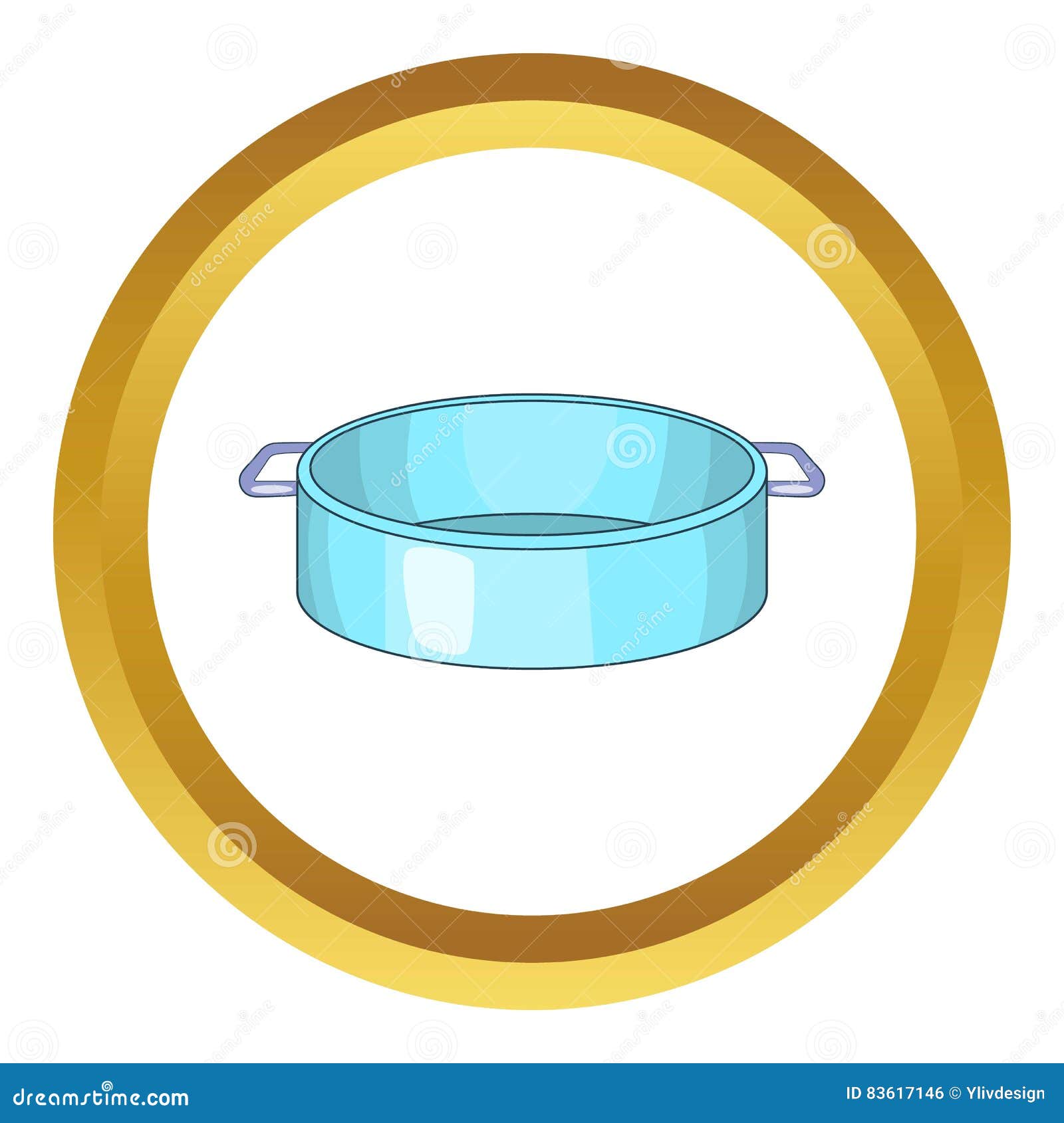 Pan vector icon stock vector. Illustration of icon, heat - 83617146