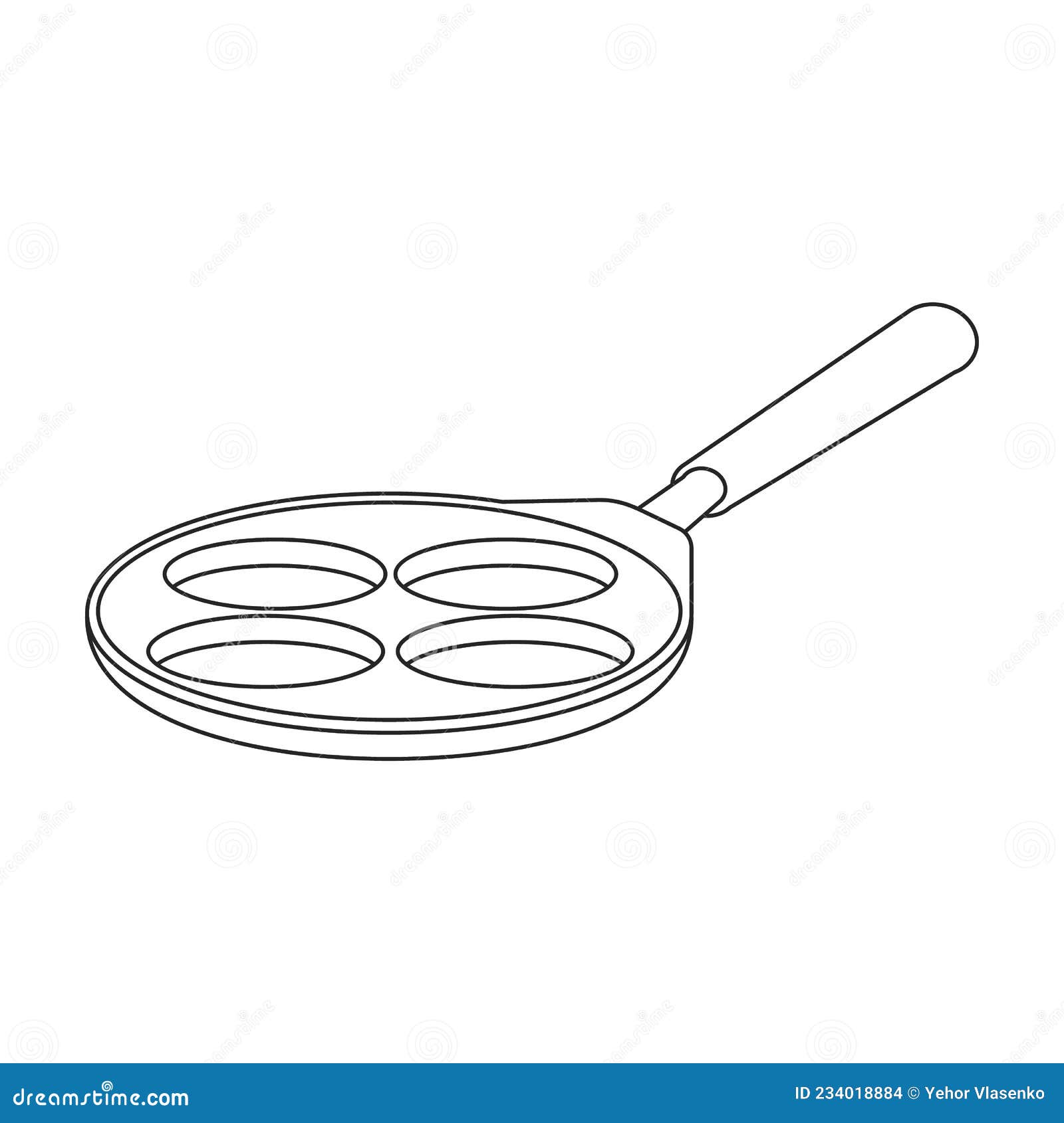 Pan Vector Icon.Outline Vector Icon Isolated on White Background Pan ...