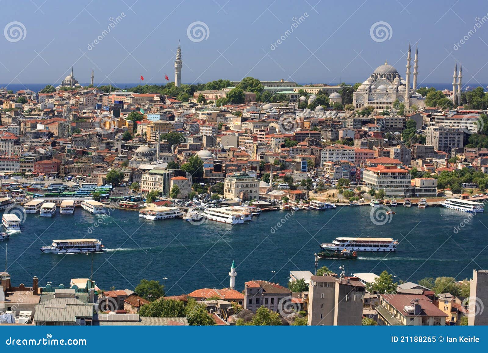 Pan0rama of Istanbul editorial image. Image of istanbul - 21188265