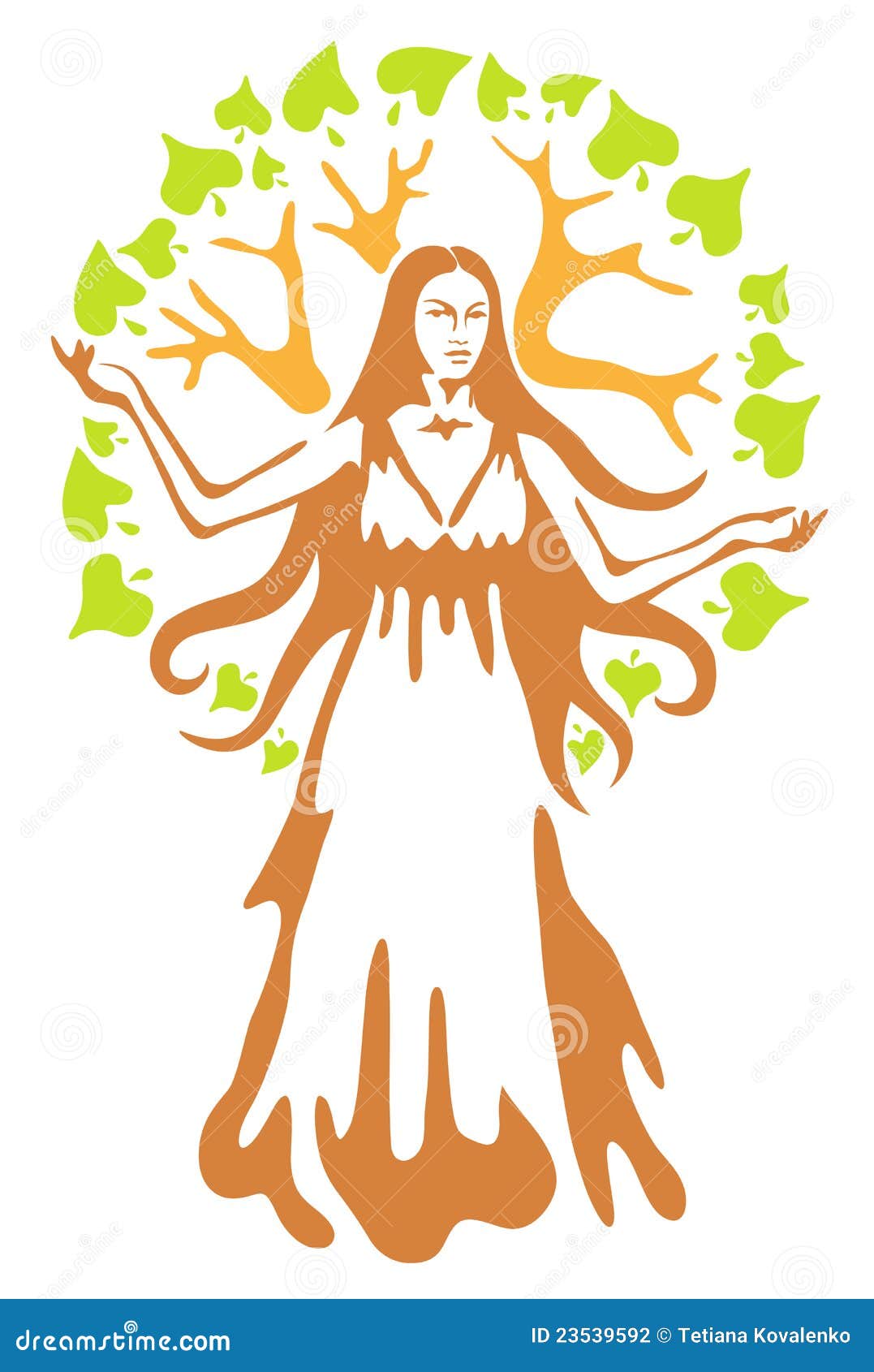 Panacea - Diosa Del Griego Clásico. Ilustración del Vector ...