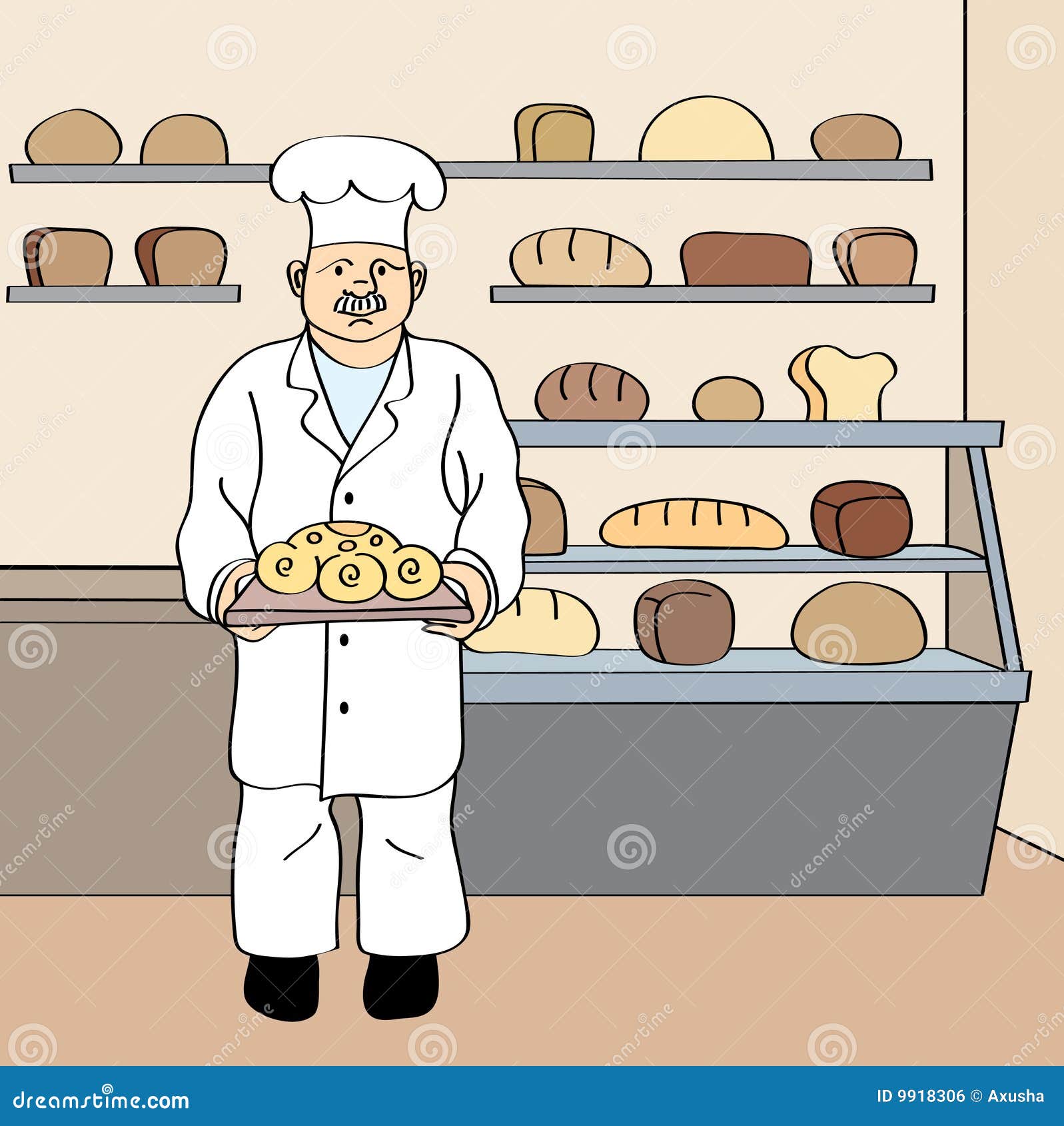 Panadero ilustración del vector. Ilustración de bueno - 9918306