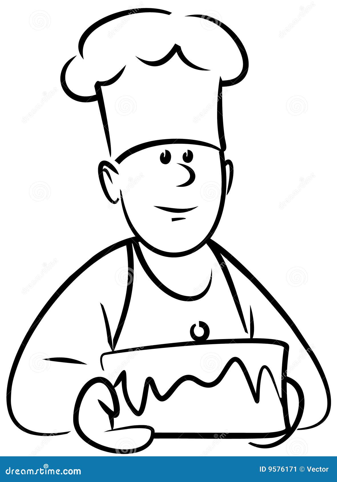 Panadero (vector) ilustración del vector. Ilustración de restaurante ...