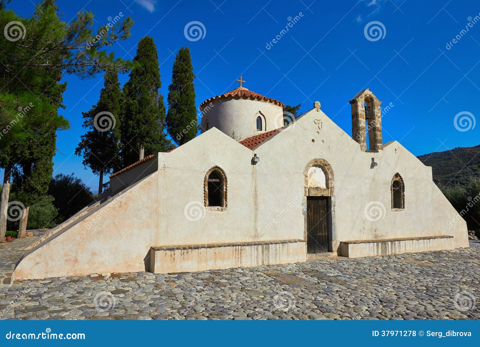 Panagia Kera photo stock. Image du architecture, vieux - 37971278