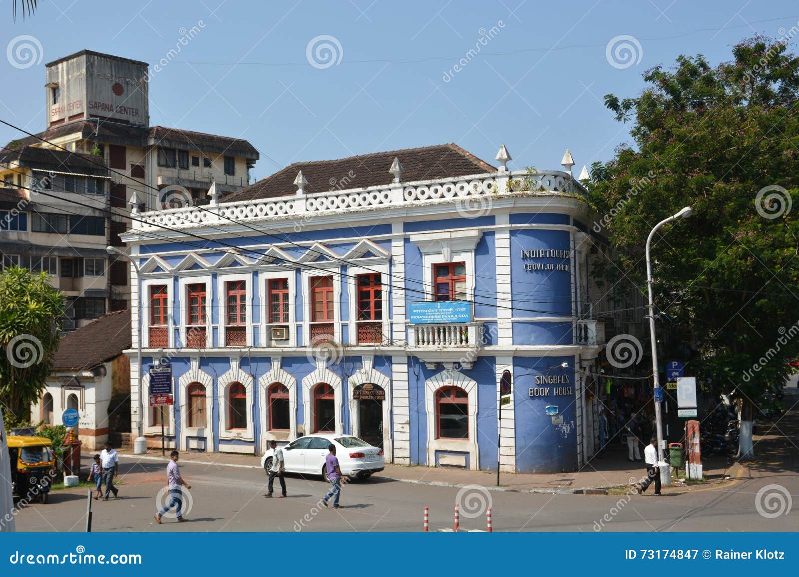 Panaji in Goa editorial photography. Image of exterior - 73174847