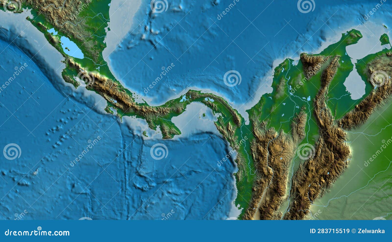panama physical map