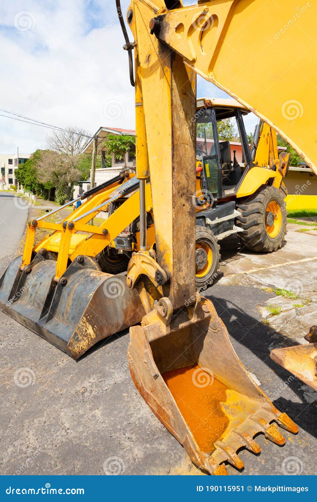 Panama Boquete Earth Moving Machines Editorial Photo - Image of ...