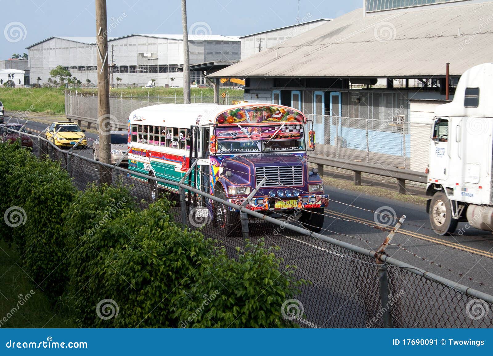 Panama Bus editorial photo. Image of artistic, panama - 17690091