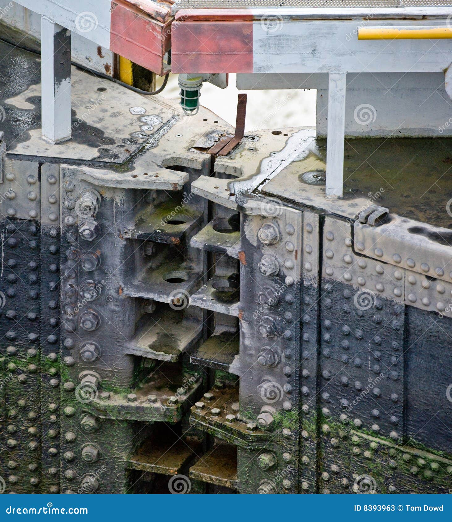 Panama Canal Lock Gate stock image. Image of panama, lock - 8393963