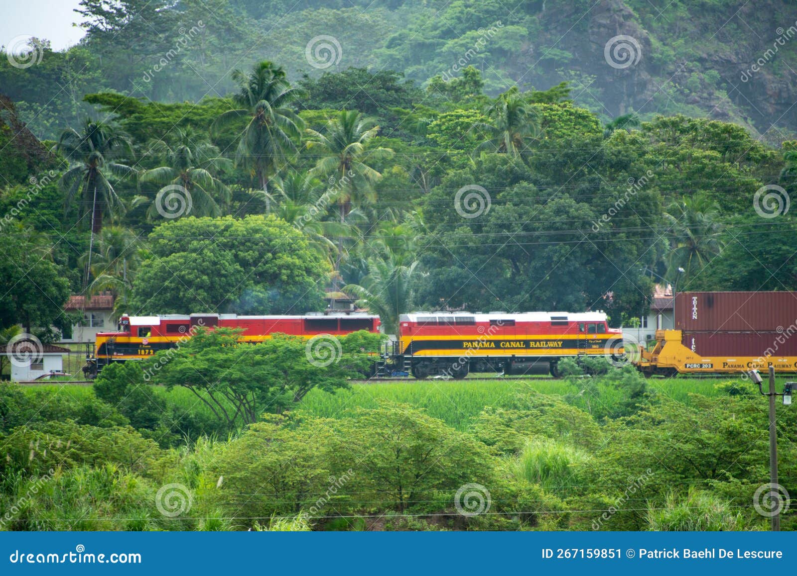Panama canal railway editorial photo. Image of railroad - 267159851
