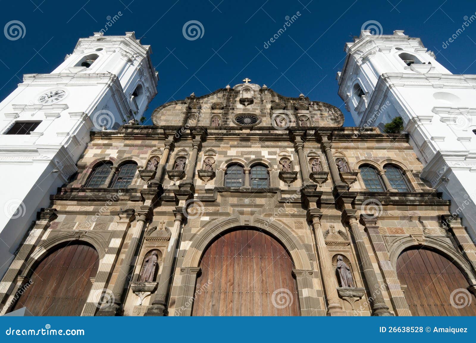 Panama Cathedral stock photo. Image of world, people - 26638528