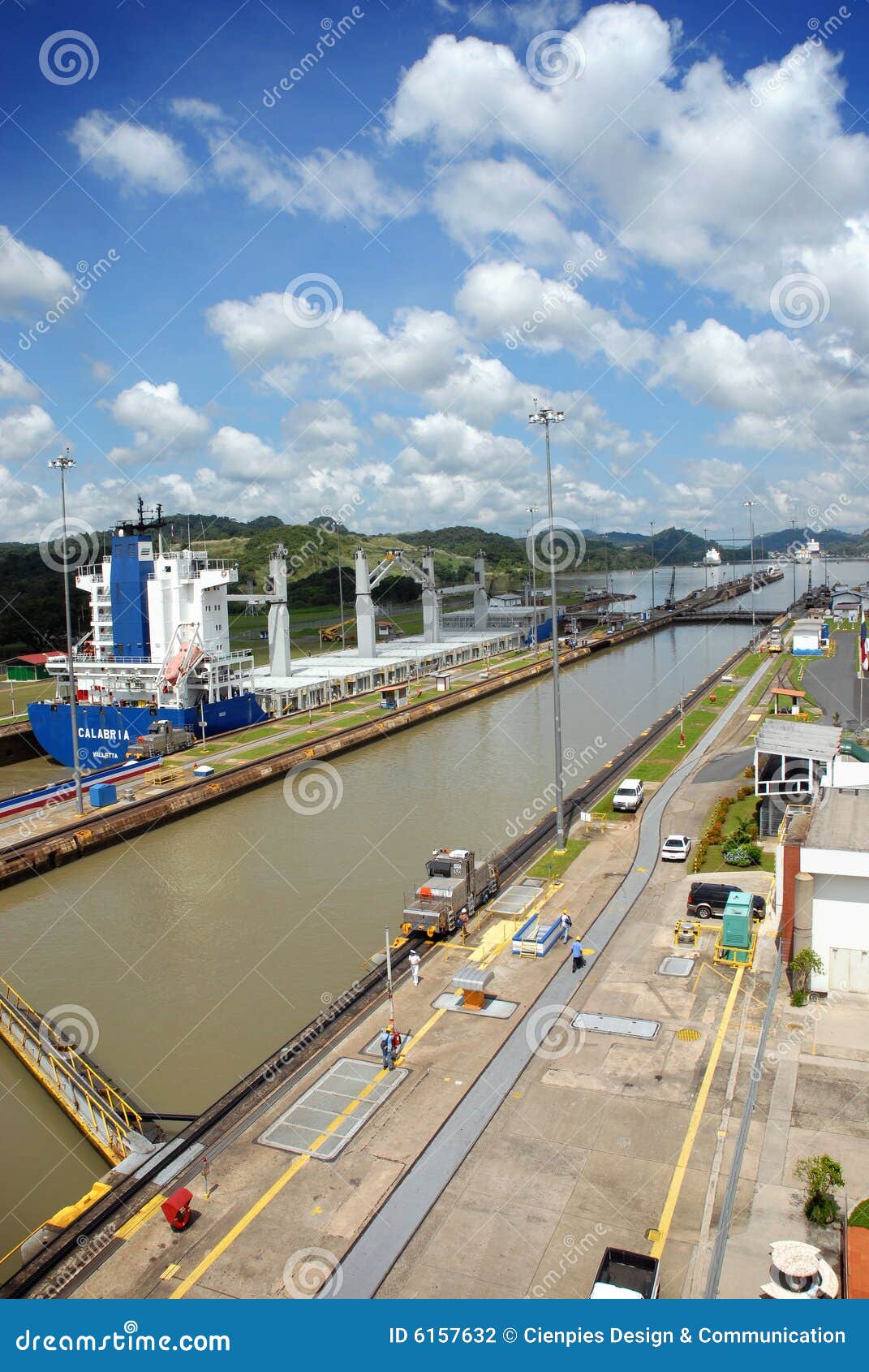 Panama Channel stock photo. Image of liquid, building - 6157632
