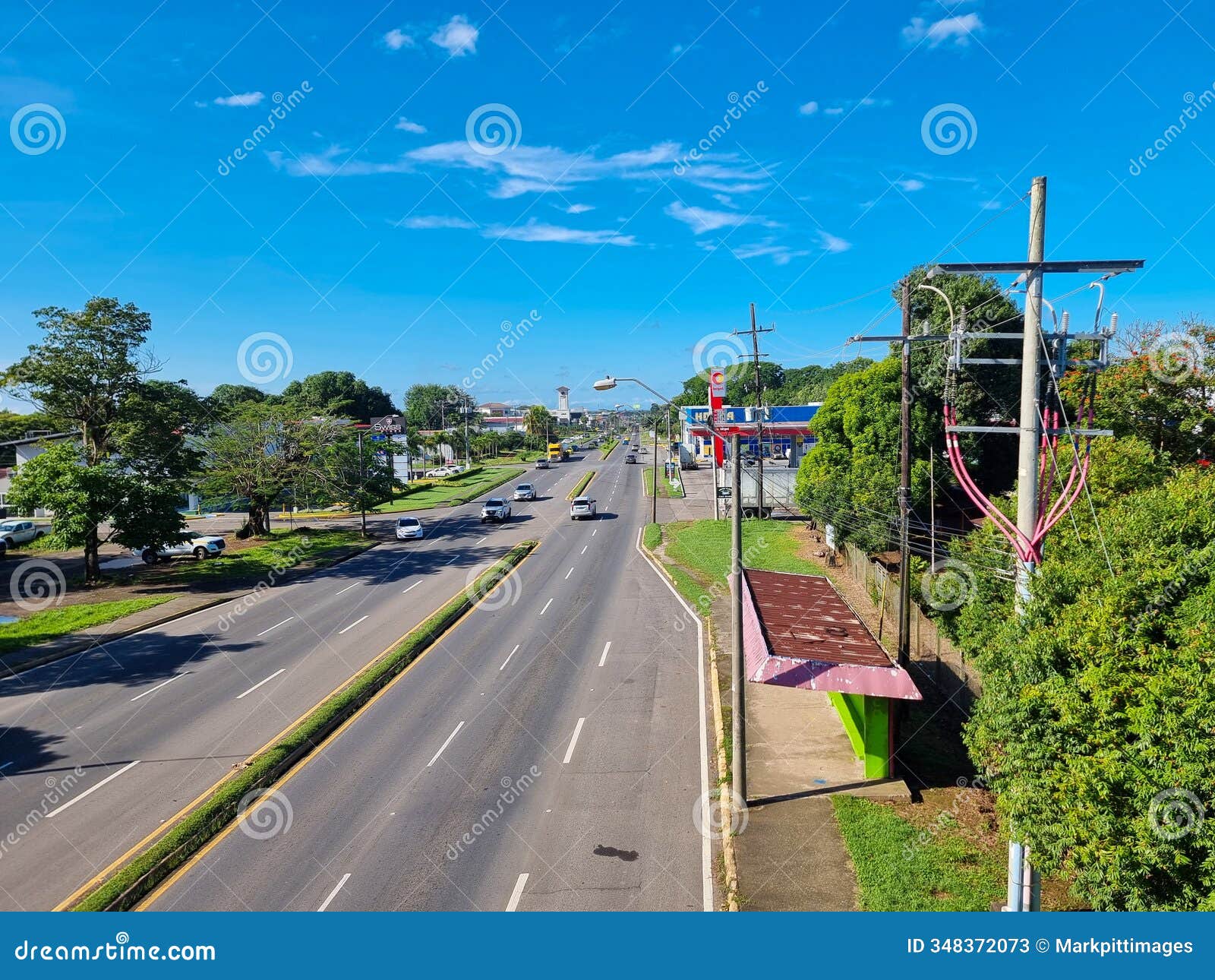 Panama, David, View from Above of the Pan American Highway Editorial ...