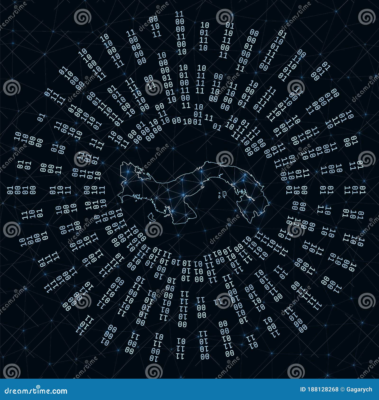 Panama Digital Map. Vector Illustration | CartoonDealer.com #184826536