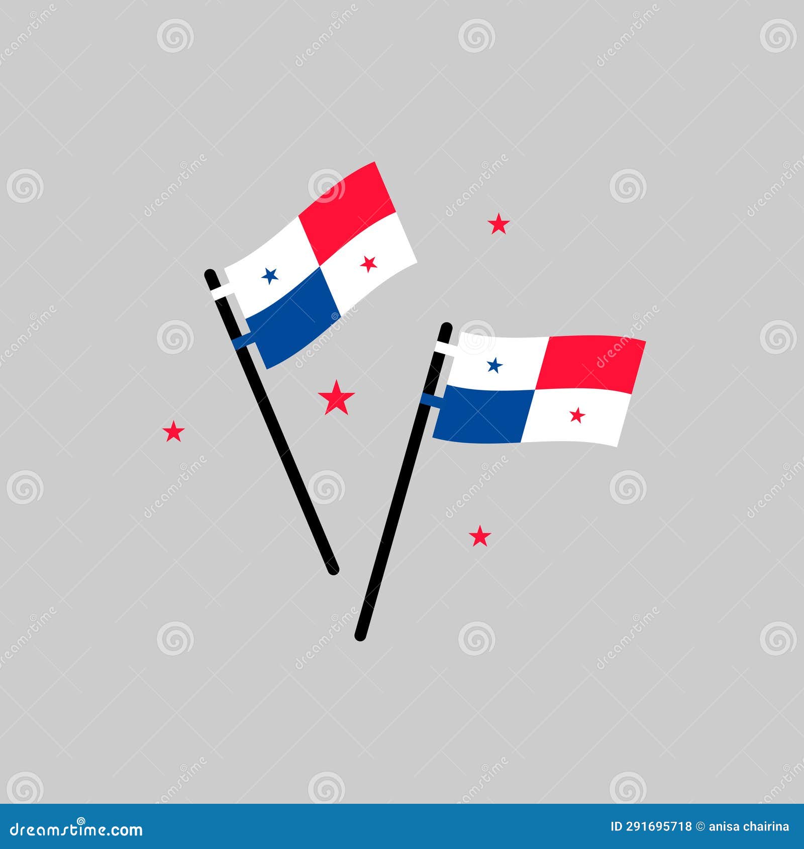 Panama Element Independence Day Illustration Design Vector Stock Vector ...