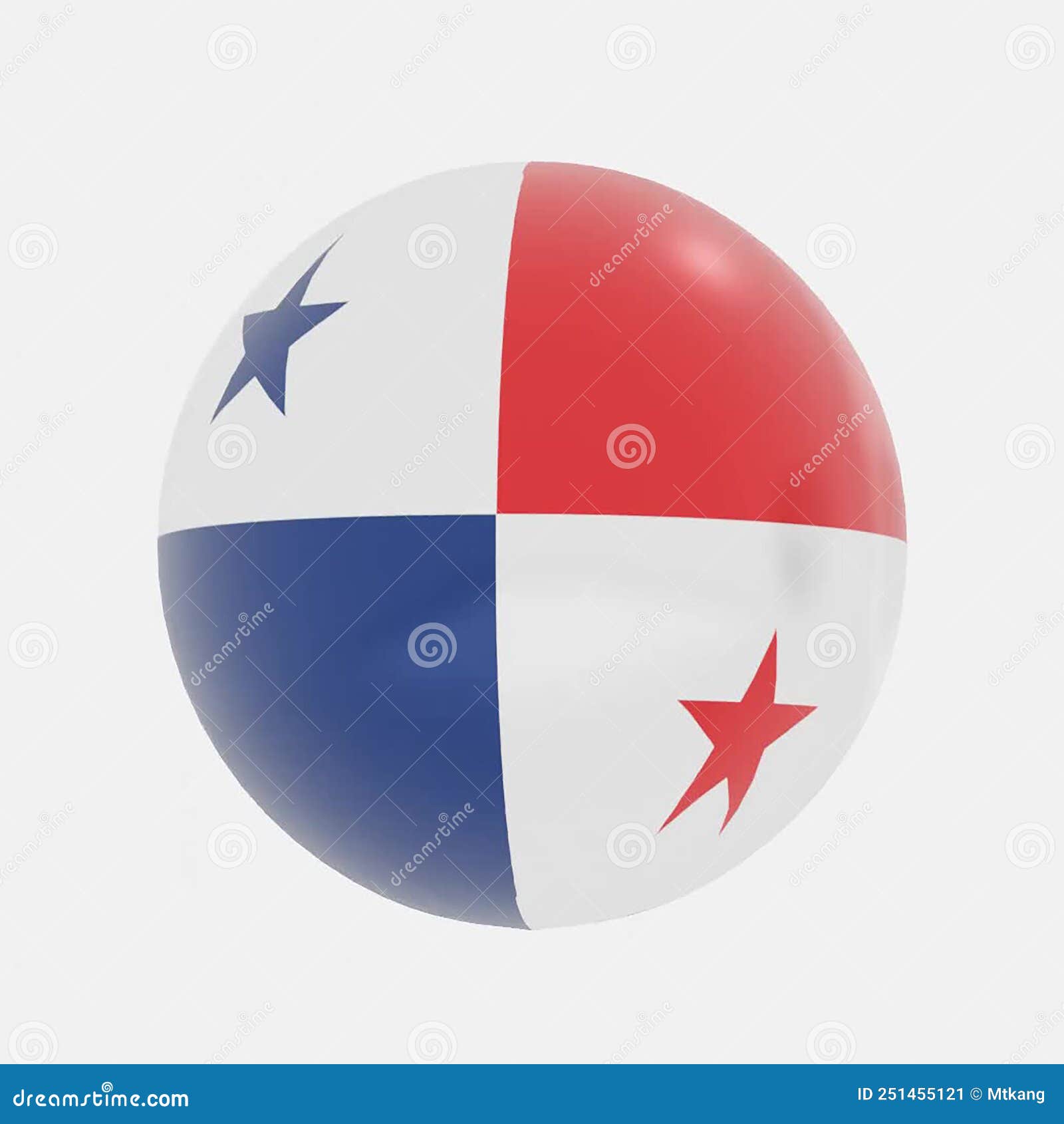 Panama Flag Icon or Symbols Stock Illustration - Illustration of ...