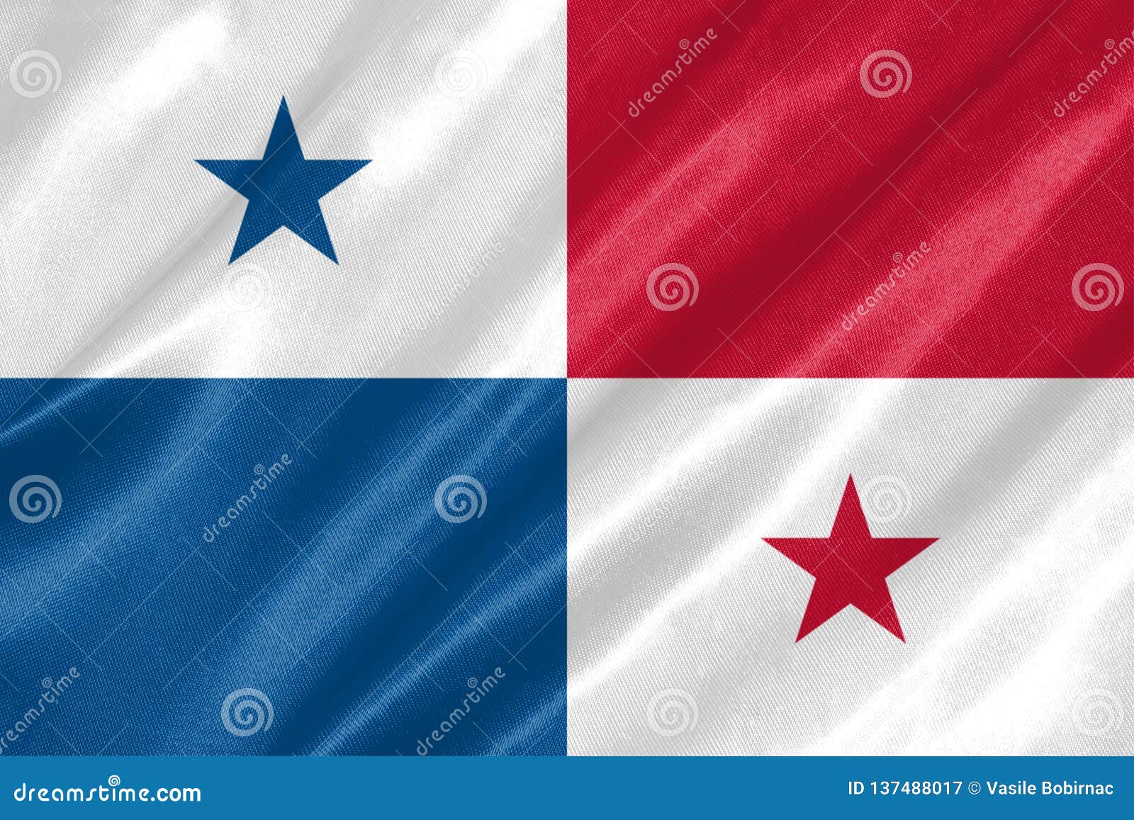 Panama Flag stock illustration. Illustration of flag - 137488017
