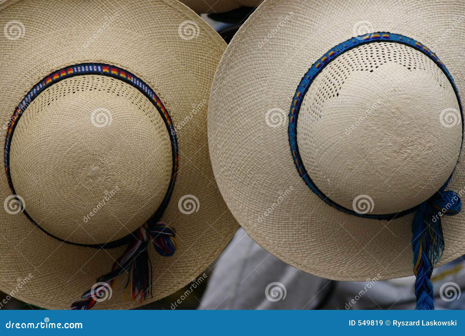 Panama hats stock image. Image of ecuador, tropics, travel - 549819