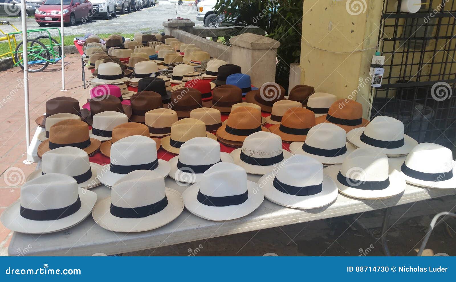 Panama hats editorial image. Image of panama, hats, market - 88714730