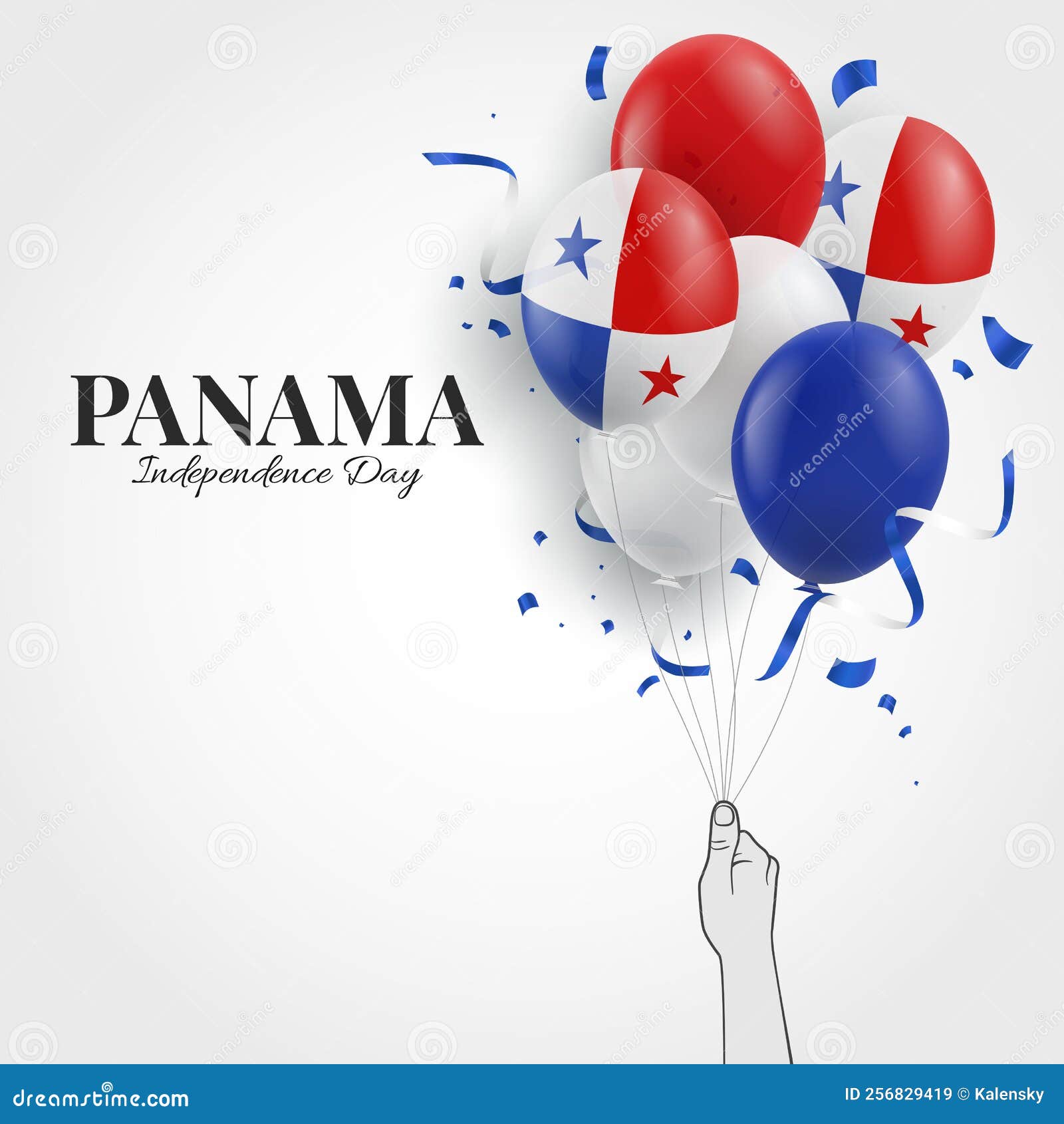 Panama Independence Day stock illustration. Illustration of patriotic ...