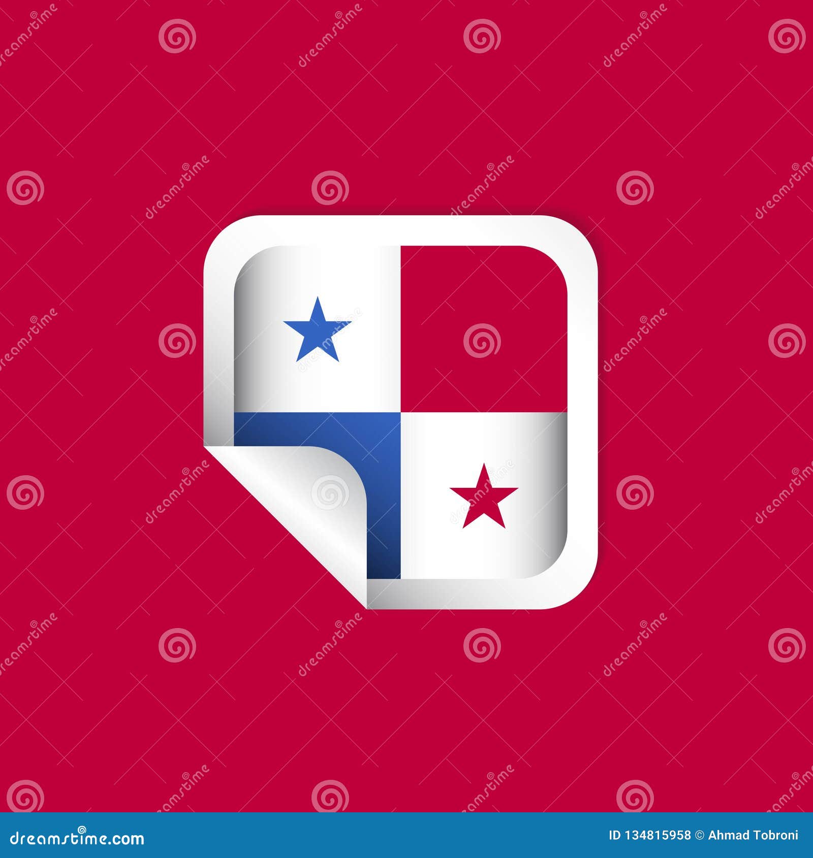 Panama Label Flags Vector Design Illustration Stock Vector ...