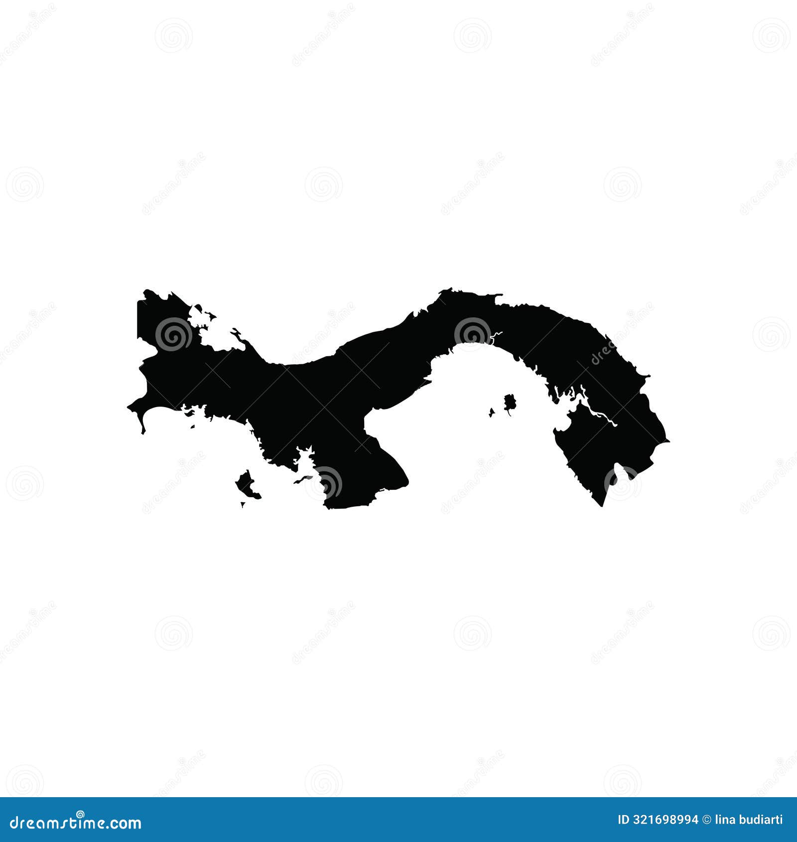 Panama map icon stock vector. Illustration of america - 321698994