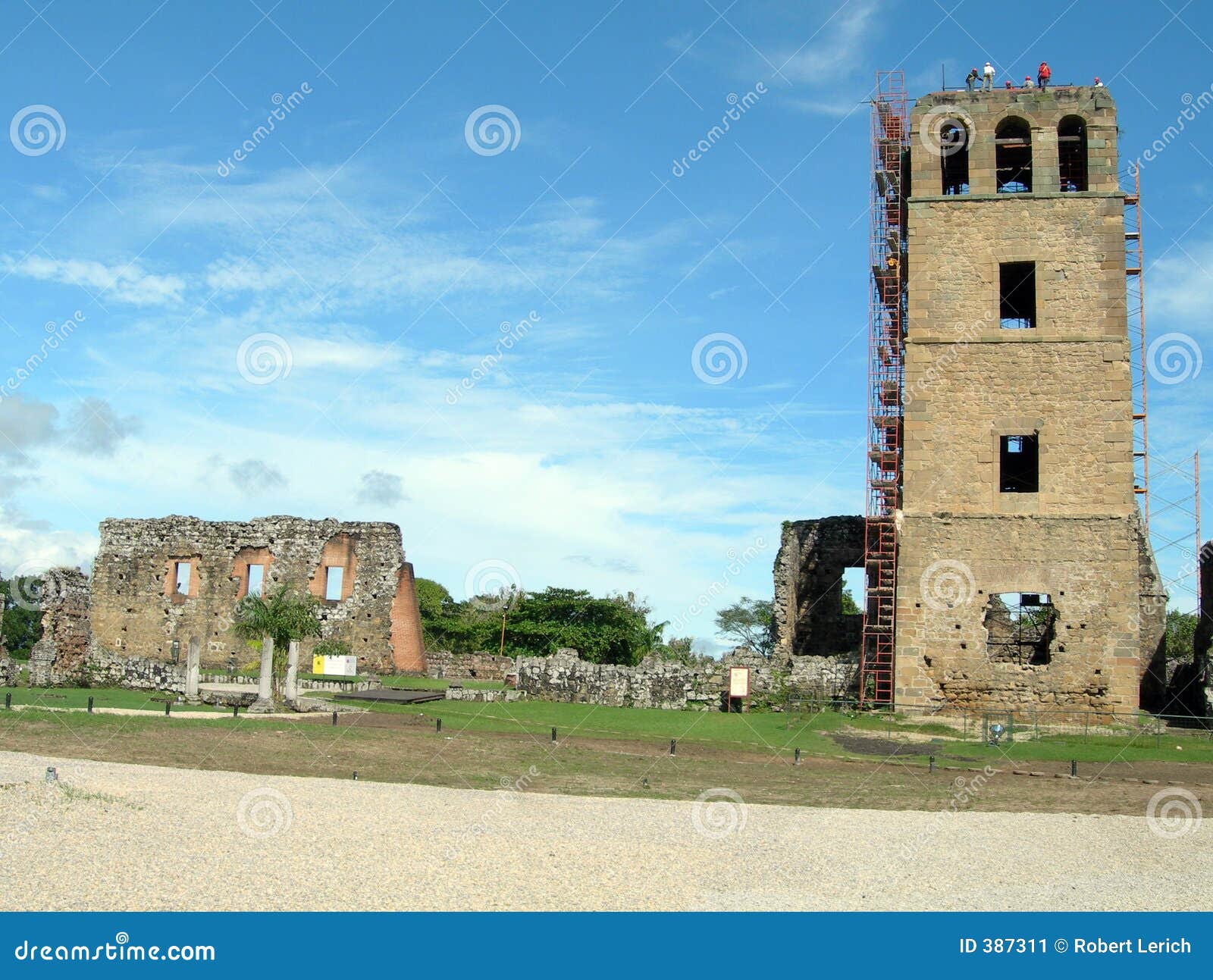 Panama Old City Church Cathedral Stock Image - Image of museum, site ...
