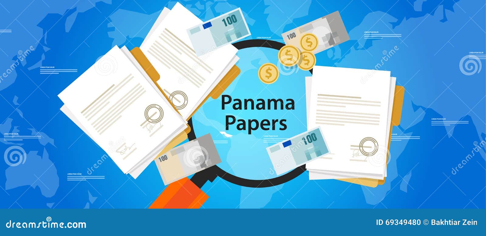 Panama Information Map. Vector Illustration | CartoonDealer.com #97624950