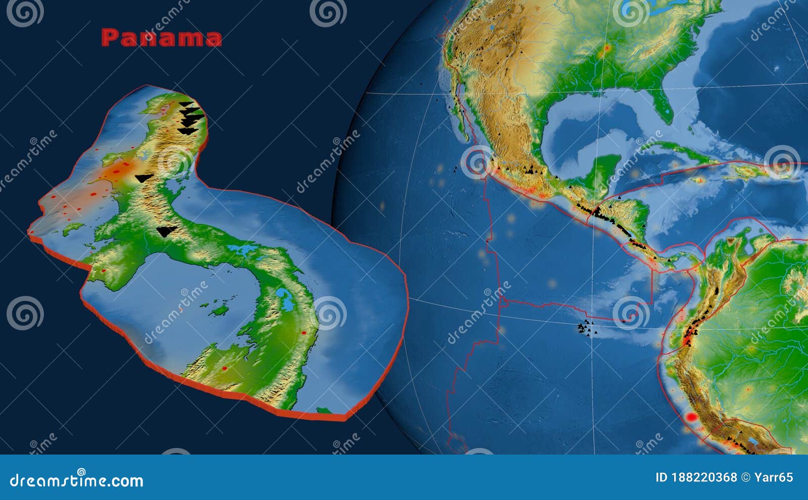 Panama Plate Described and Presented - Physical Stock Illustration ...