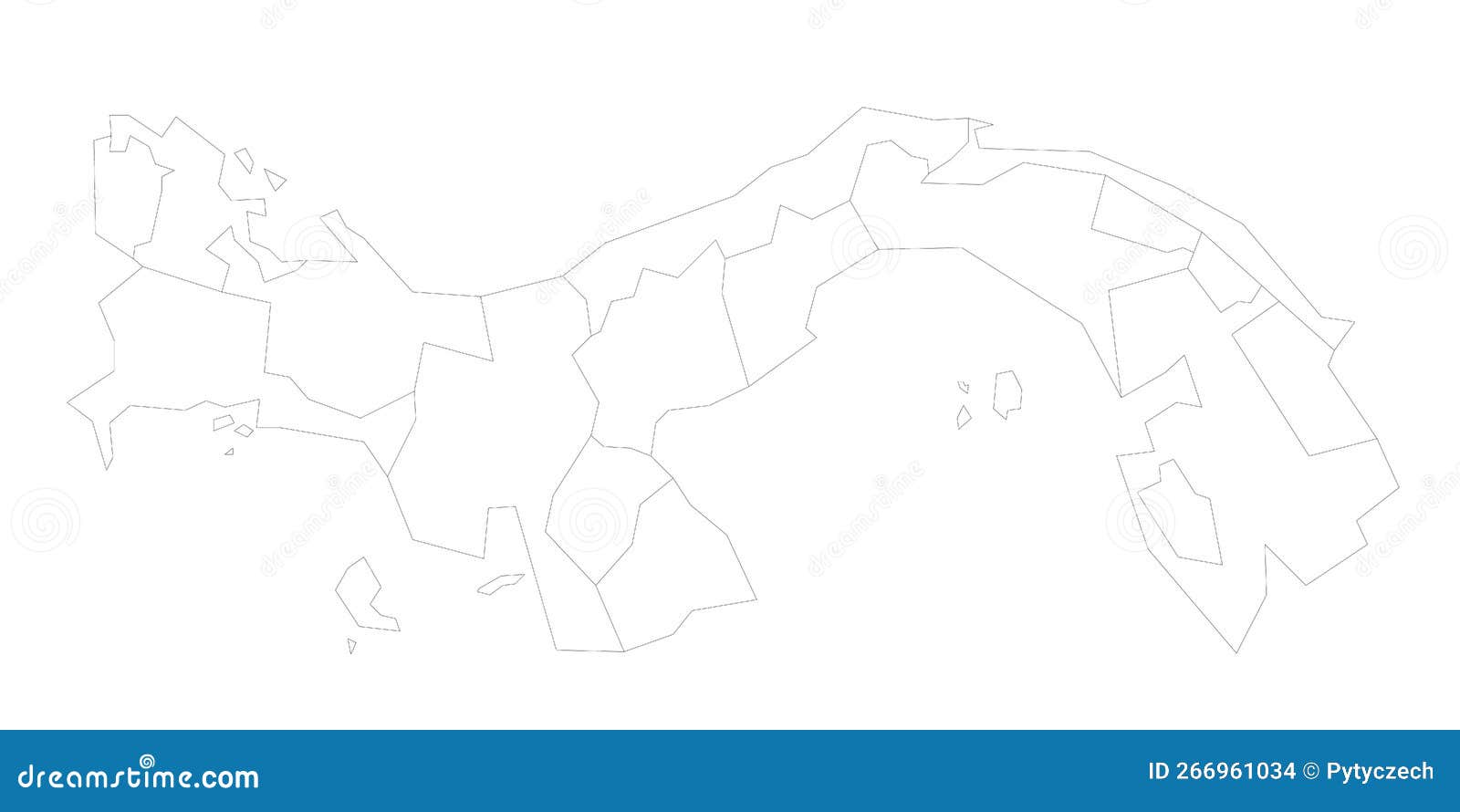 Panama Political Map Of Administrative Divisions Royalty-Free Stock ...