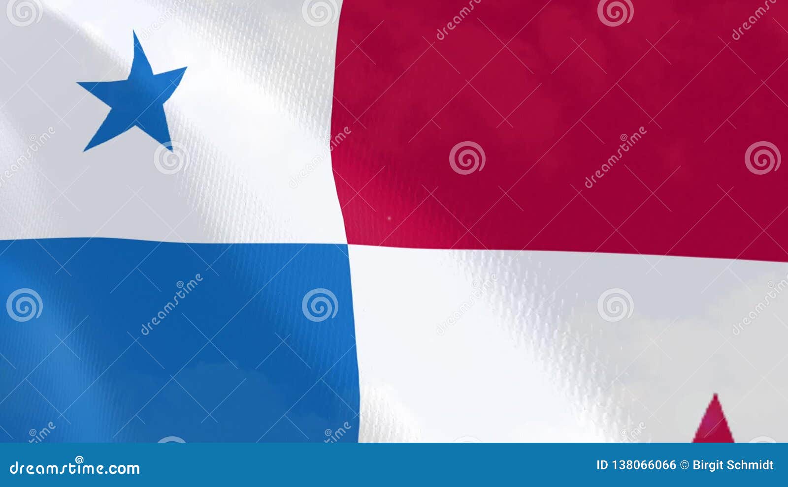 Panama Realistic Flag Animation. Stock Footage - Video of closeup ...