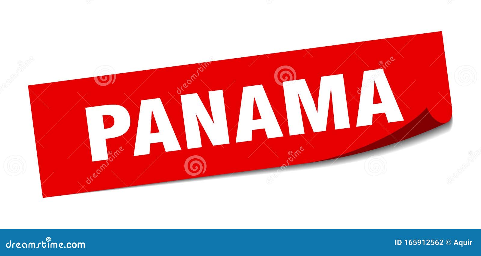 Panama Sticker. Panama Square Peeler Sign Stock Vector - Illustration ...