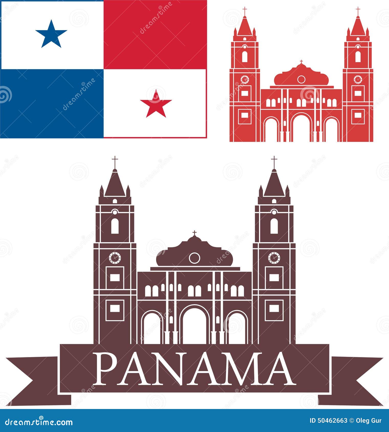 Panama stock vector. Illustration of banner, viejo, casco - 50462663