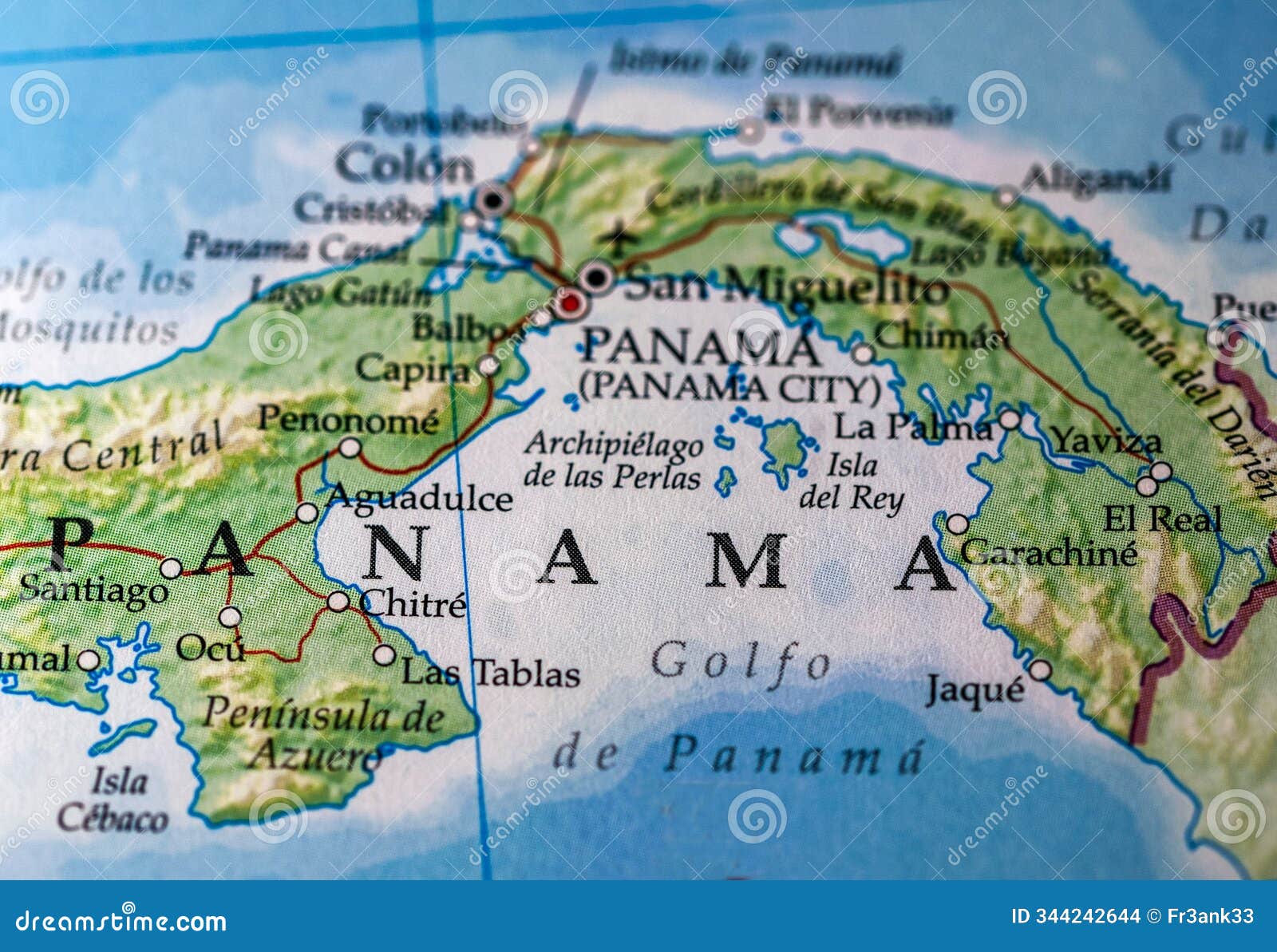 Panama stock photo. Image of canal, world, city, atlas - 344242644