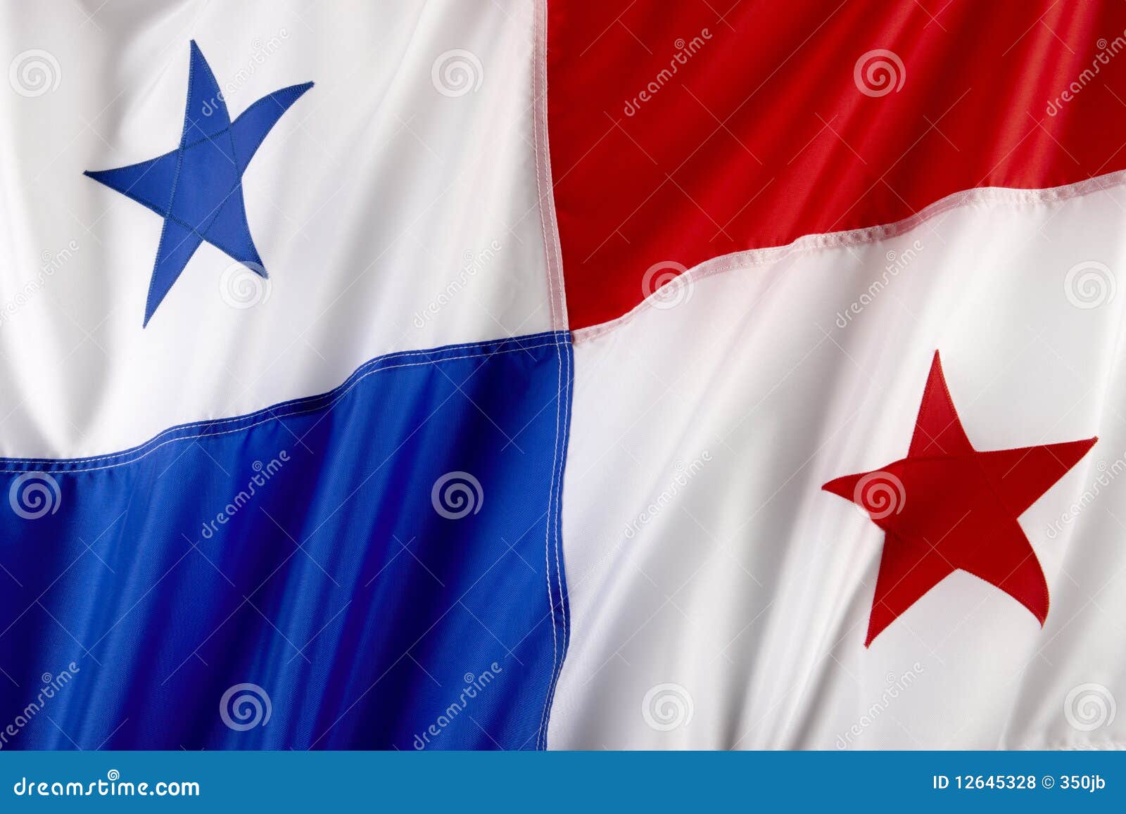 Panamanian flag stock photo. Image of panamanian, close - 12645328