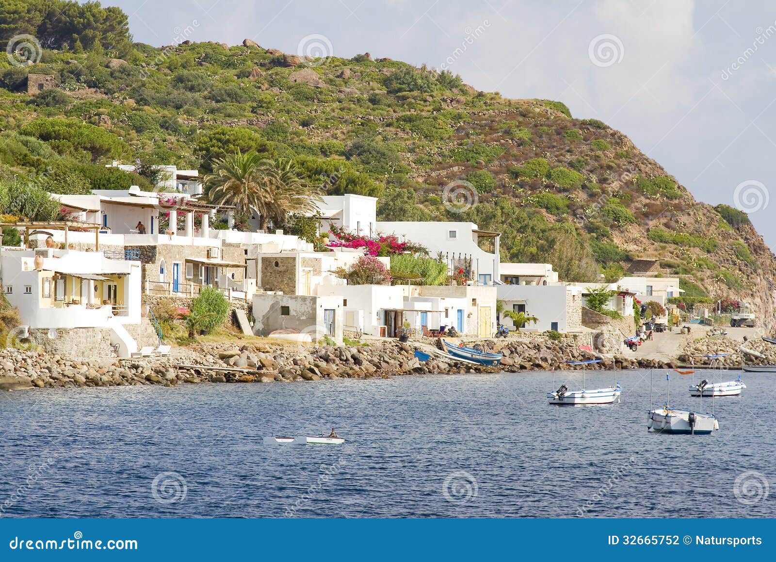 Panarea, Italy stock photo. Image of town, village, sicily - 32665752