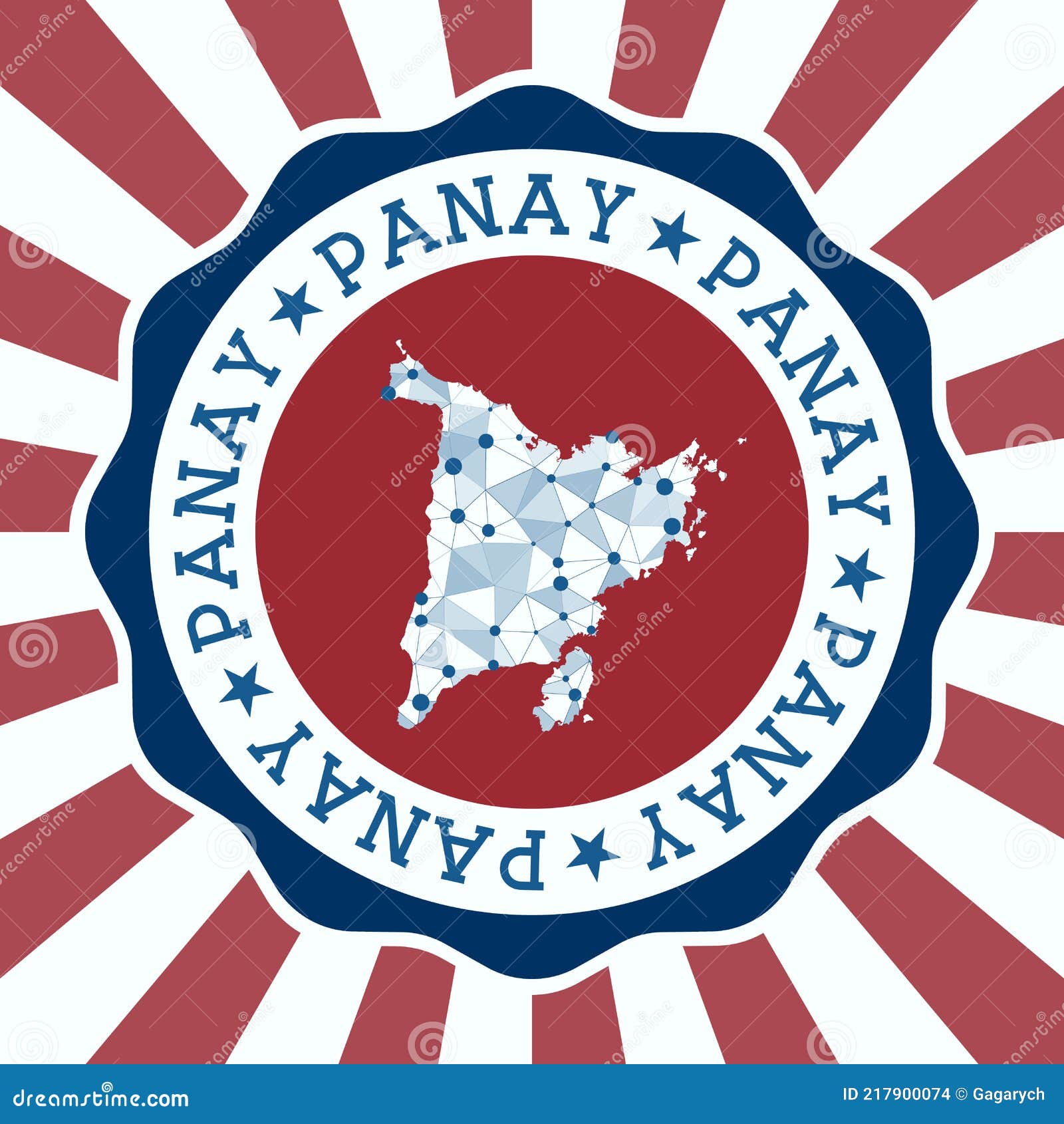 Panay - Communication Network Map Of Island. Cartoon Vector ...