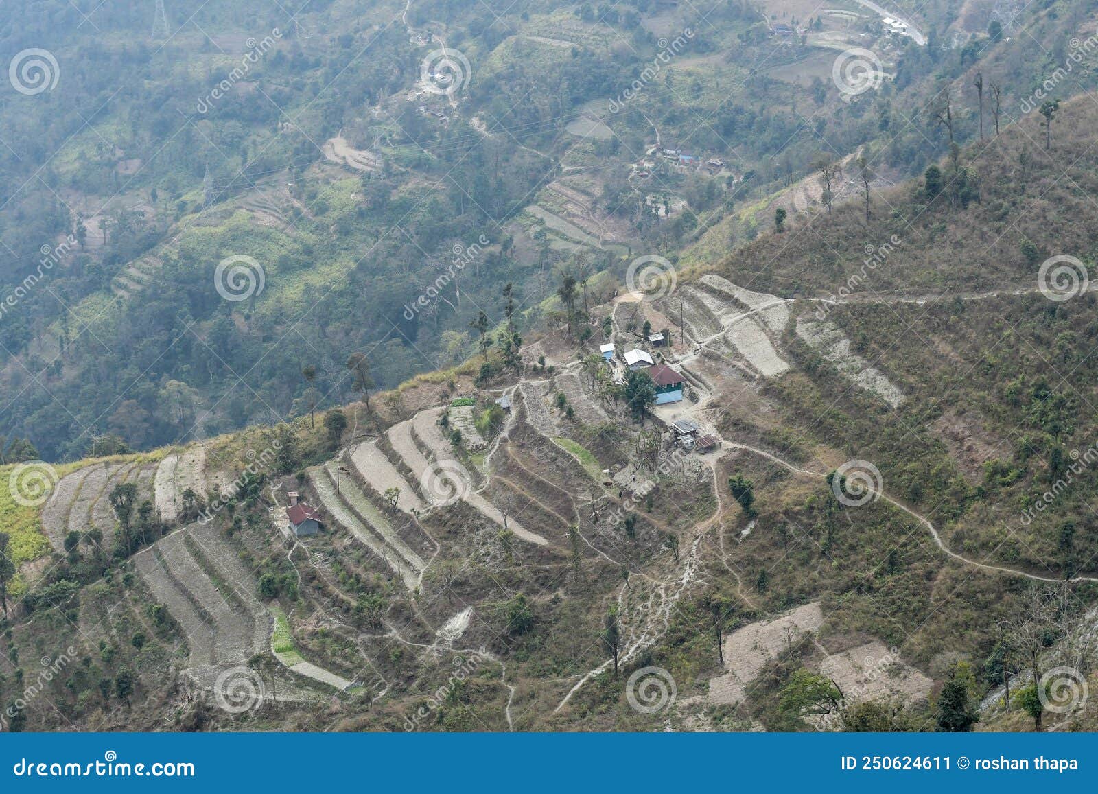 Panbu village - kalimpong stock image. Image of kalimpong - 250624611