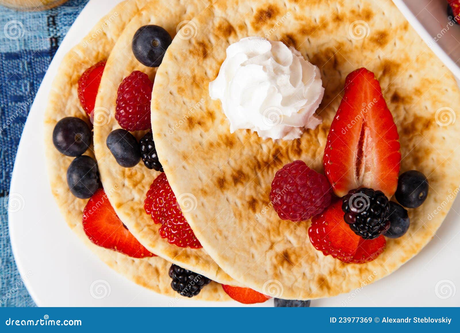 Pancake stock image. Image of tablecloth, golden, cakes - 23977369